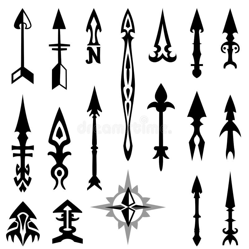 Pfeil-Illustrationen vektor abbildung. Illustration von schatz - 42627526