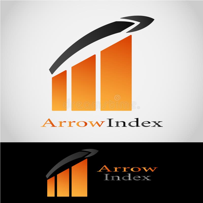 PFEIL-INDEX-LOGO 3 stock abbildung. Illustration von kunst - 128728775