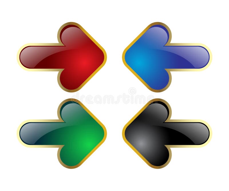 Pfeile vektor abbildung. Illustration von computer, hintergrund - 7930029