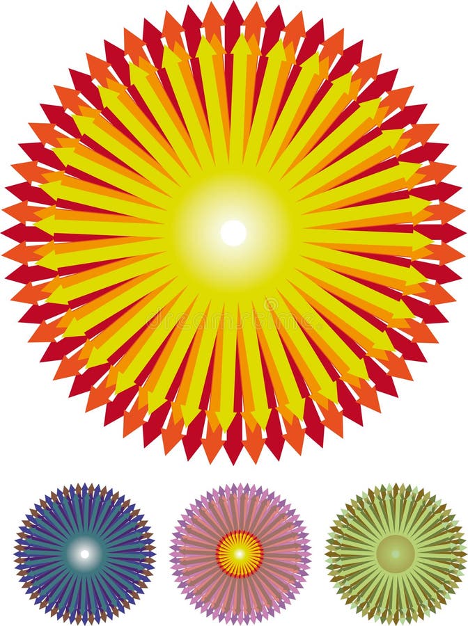 Pfeile rund vektor abbildung. Illustration von bewegung - 10432507