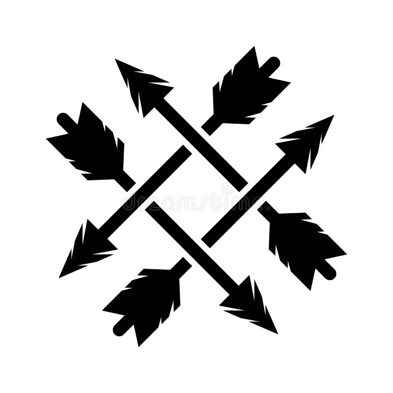 Pfeile Vektor Logo Vorlage vektor abbildung. Illustration von wahl ...