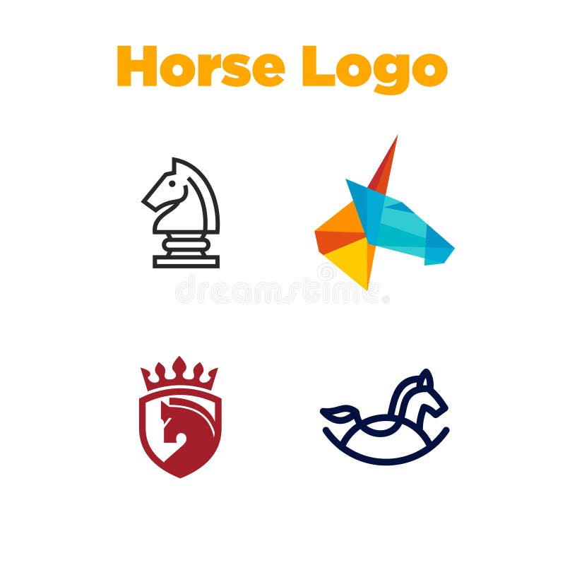 Pferd Logo Template vektor abbildung. Illustration von form - 58785469