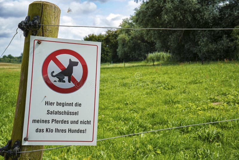 Paddock warning sign stock photo. Image of paddock, sign - 255681056