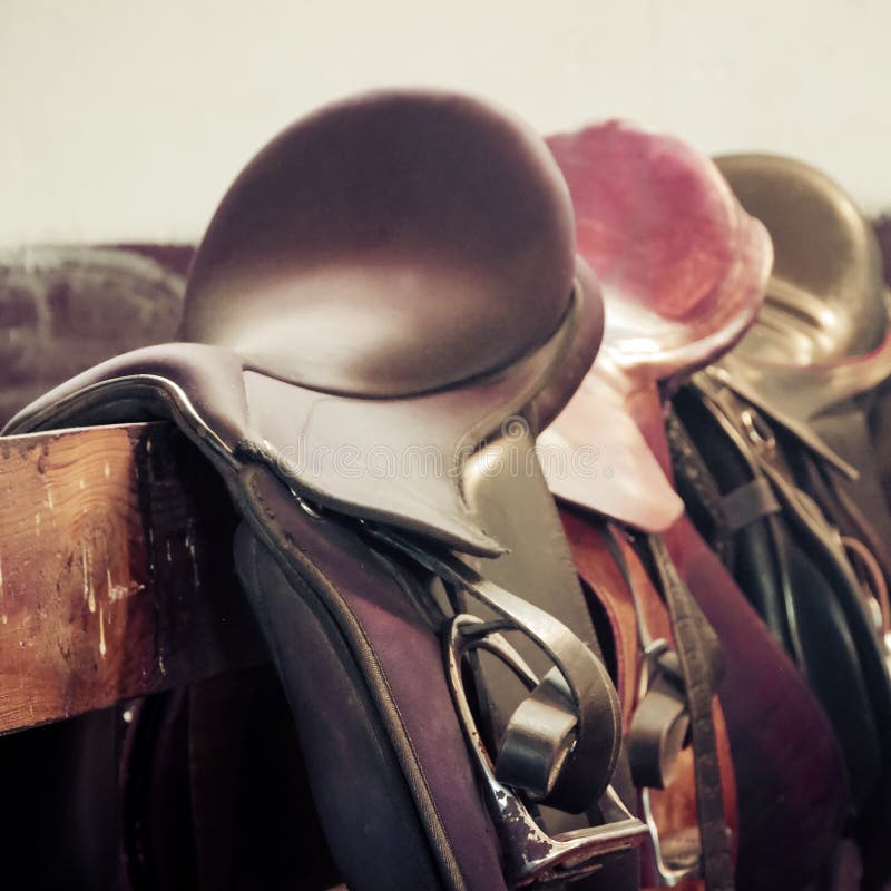 Pferdesattel stockfoto. Bild von steigbügel, einzeln - 36006928