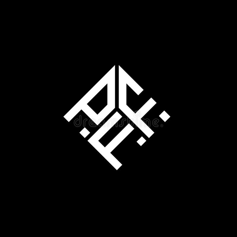 PFF Letter Logo Design on Black Background. PFF Creative Initials ...