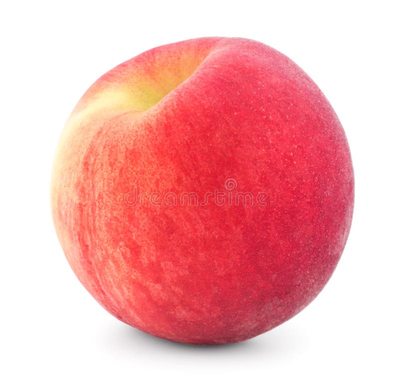 Pfirsich stockbild. Bild von einzeln, aprikose, makro - 56793491