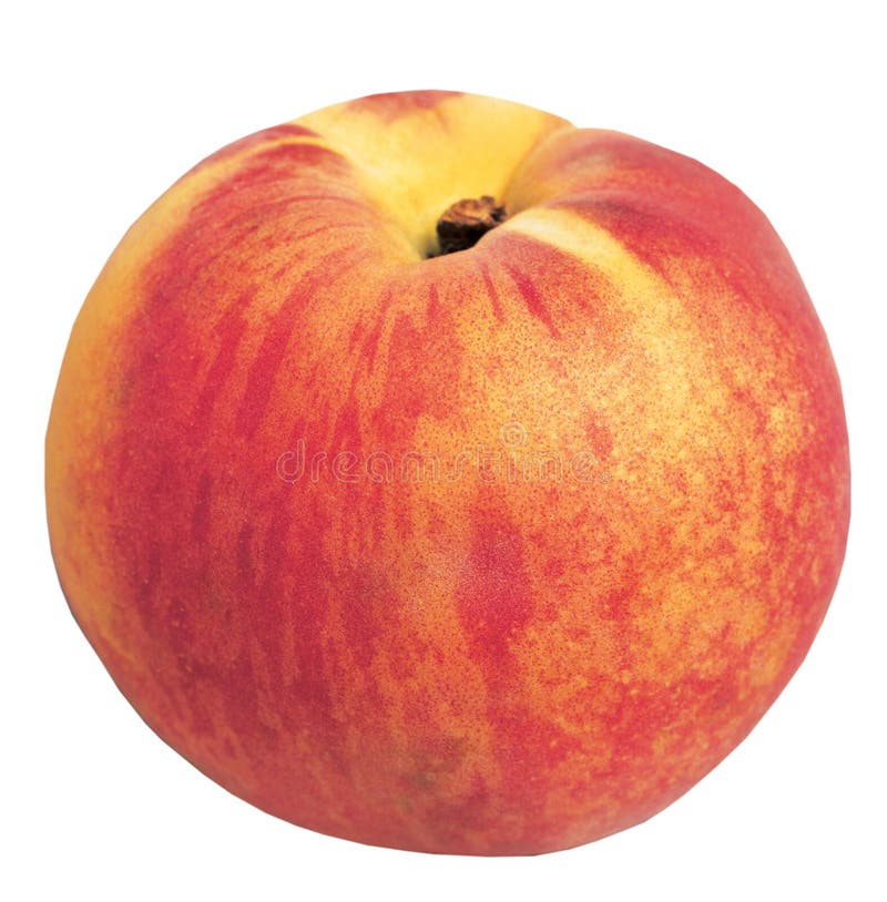 Pfirsich stockbild. Bild von pfirsich, nave, getrennt, bestandteile - 59997