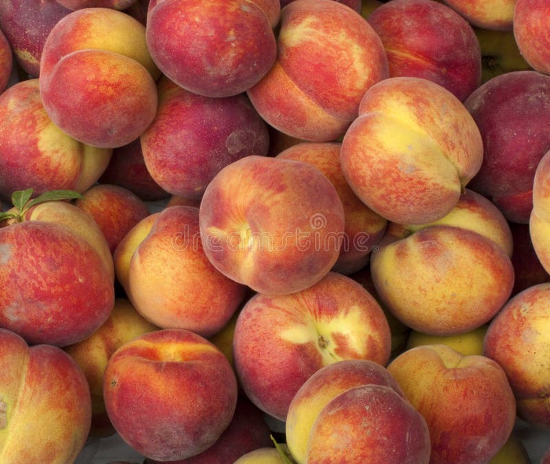 Pfirsich stockbild. Bild von nahrung, nave, bestandteile - 9641795