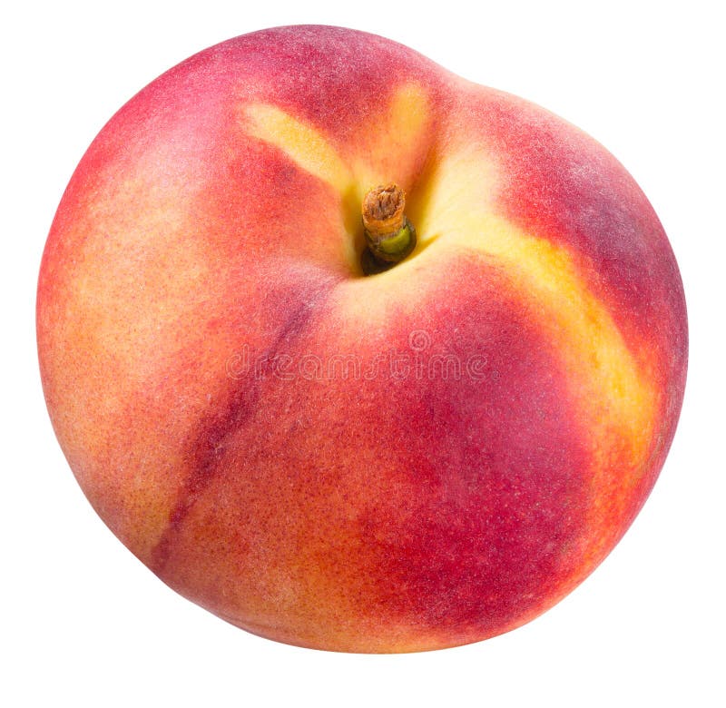 Pfirsich Lokalisiert. Trägt Makro Früchte Stockbild - Bild von ...