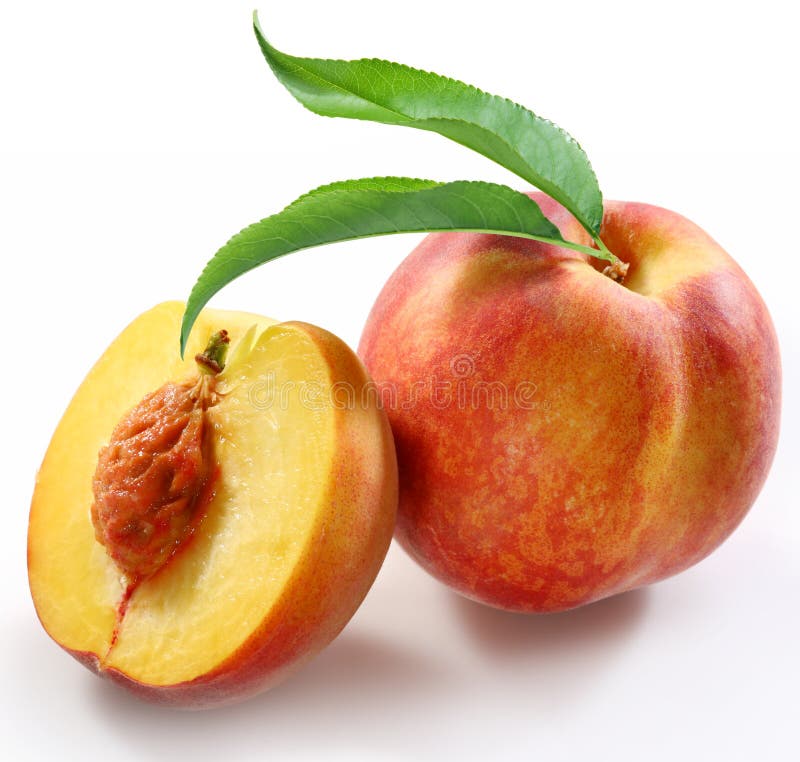 Pfirsiche stockfoto. Bild von pfirsich, gelb, flockig - 10266386
