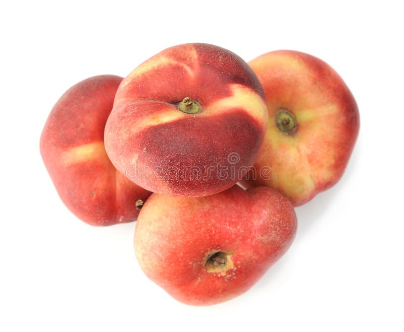 Flache Pfirsiche Paraguayos Stockfoto - Bild von asiatisch, essen: 33855132