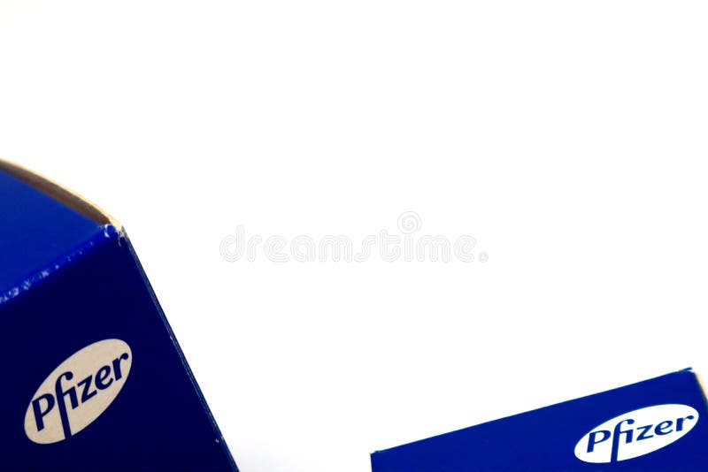 Pfizer Logo on the Medicine Boxes. Pfizer Inc Editorial Photo - Image ...
