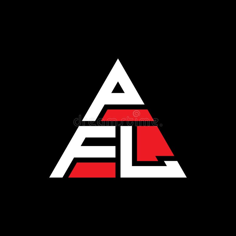 PFL Triangle Letter Logo Design with Triangle Shape. PFL Triangle Logo ...