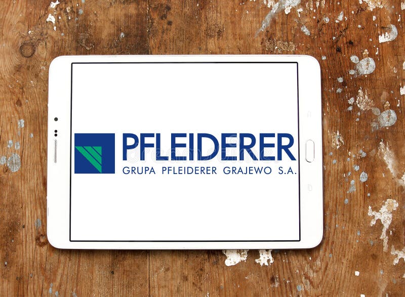 Pfleiderer company logo editorial photo. Image of finished - 120170081