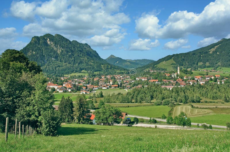 Pfronten,Allgaeu,Germany stock image. Image of idyllic - 180760453
