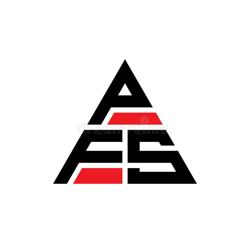 PFS Triangle Letter Logo Design with Triangle Shape. PFS Triangle Logo ...