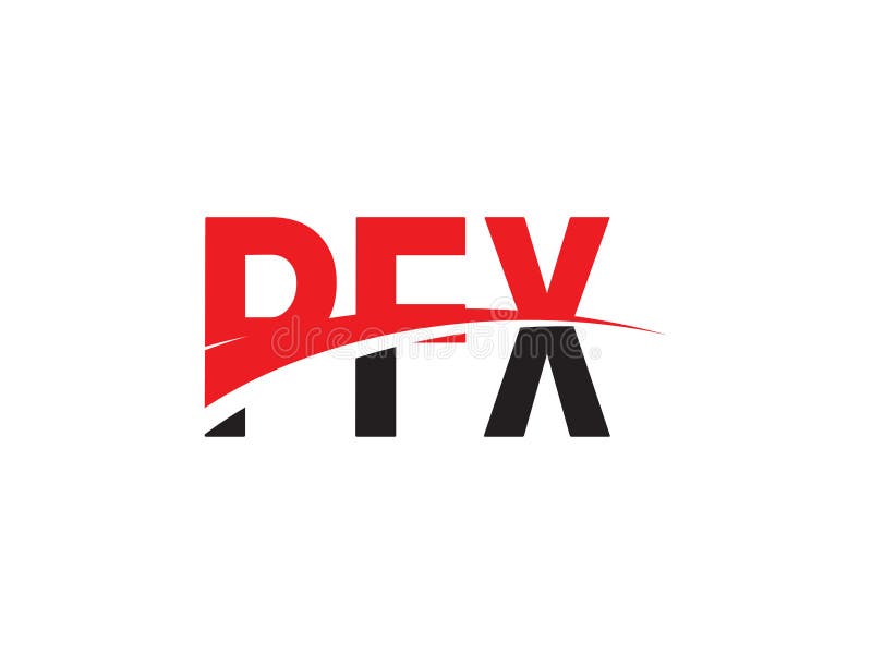 PFX Letter Initial Logo Design Vector Illustration Stock Vector ...