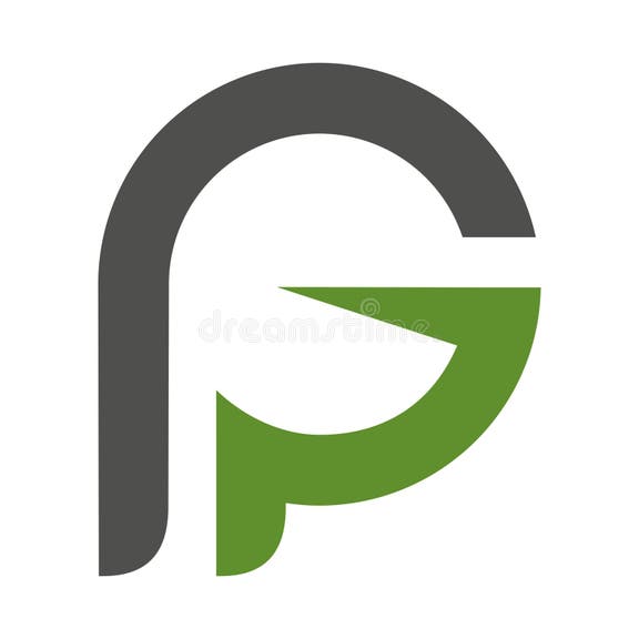 Pg gp 3 logo icon template stock vector. Illustration of rotation ...