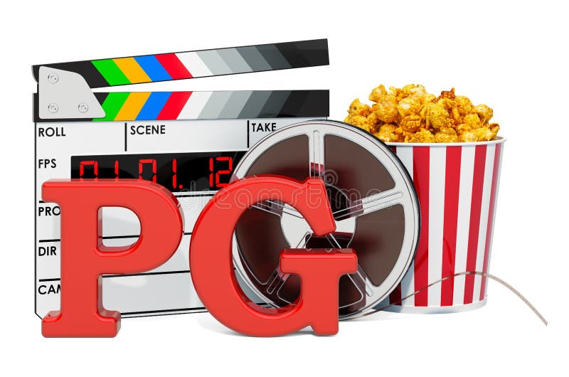 PG Guidance Suggested, Film Rating System Concept. 3D Rendering Stock ...