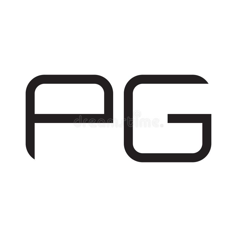 Pg Initial Letter Vector Logo Icon Stock Vector - Illustration of ...