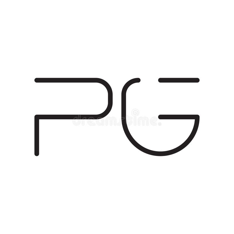 Pg Initial Letter Vector Logo Icon Stock Vector - Illustration of ...
