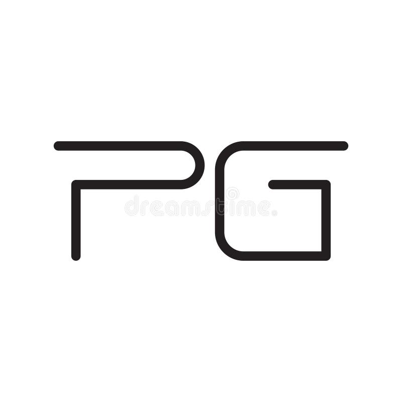 Pg Initial Letter Vector Logo Icon Stock Vector - Illustration of ...