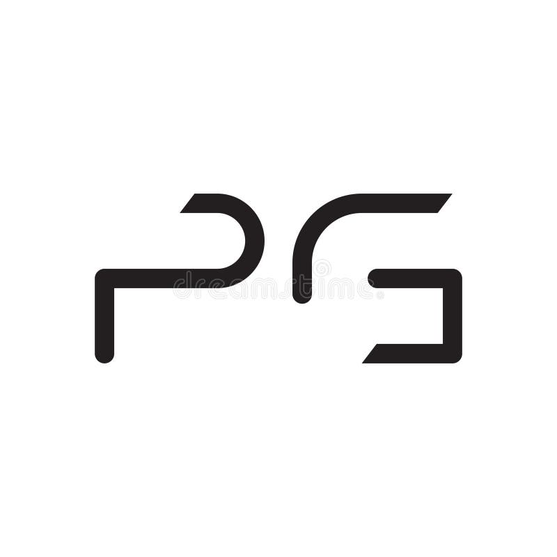Pg Initial Letter Vector Logo Icon Stock Vector - Illustration of ...