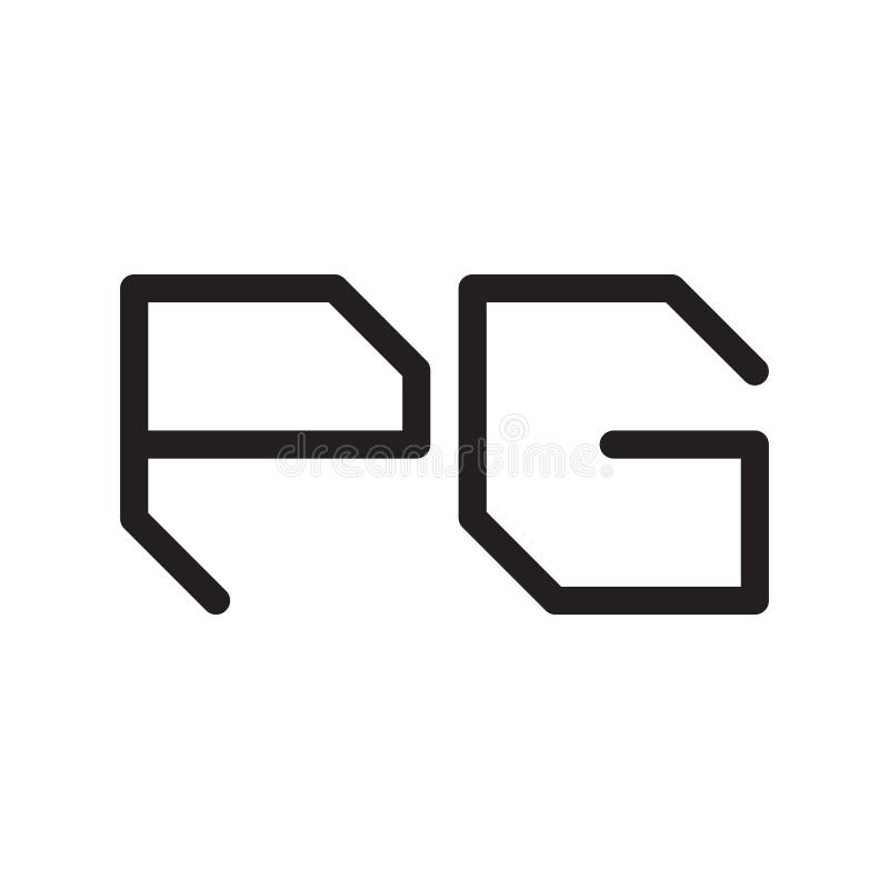 Pg Initial Letter Vector Logo Icon Stock Vector - Illustration of ...
