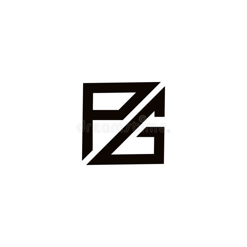 PG Letter Logo Icon Design Template Elements Stock Vector ...