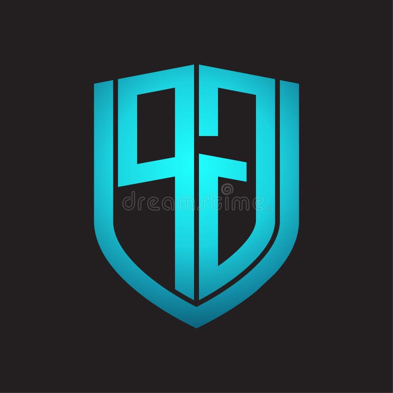 PG Logo Monogram with Emblem Shield Design Isolated with Blue Colors on ...