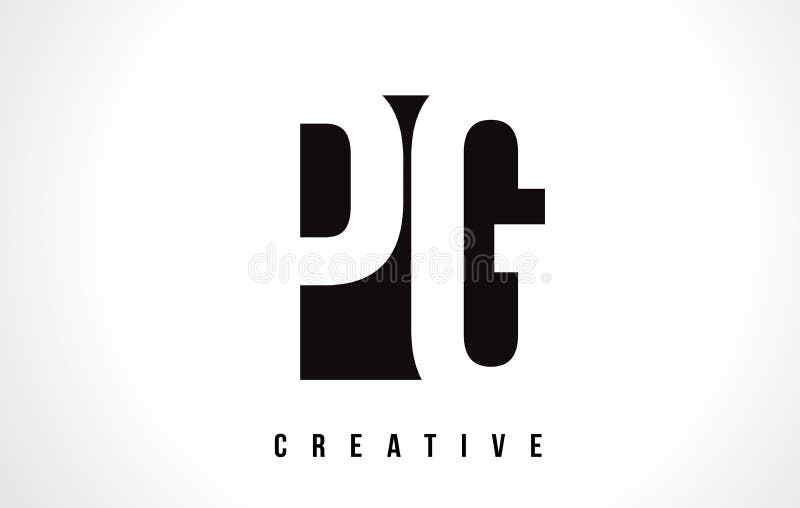 PG P G White Letter Logo Design with Black Square. Stock Vector ...