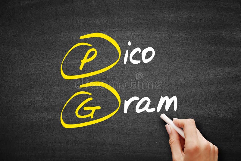 Pg Picogramme Acronyme Concept Sur Tableau Photo stock - Image du ...