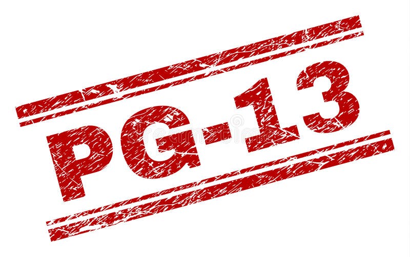 Scratched Textured PG-13 Stamp Seal Stock Vector - Illustration of ...