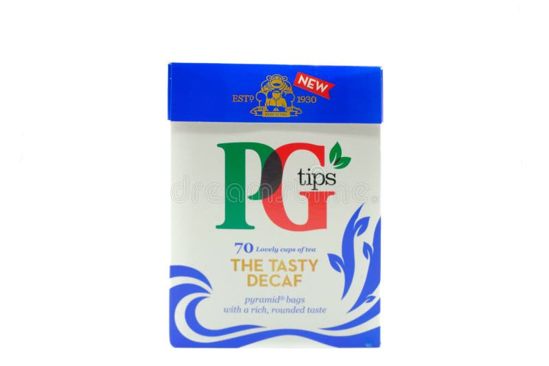 PG Tips Branded Tea in Recyclable Cardboard Box. Editorial Image ...
