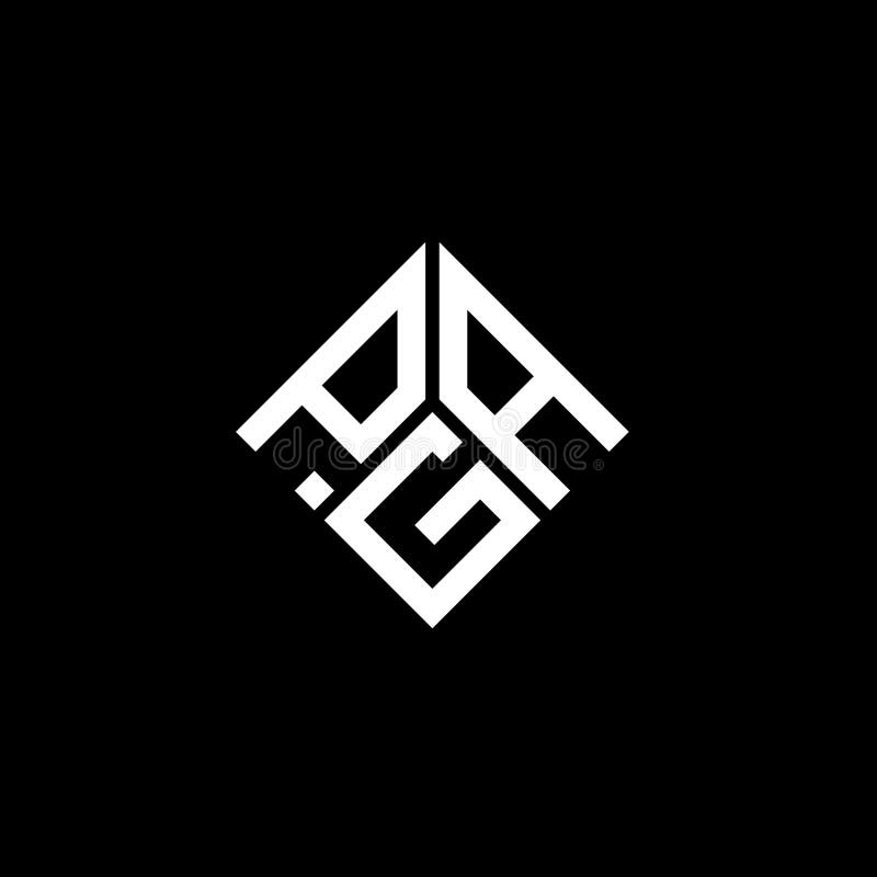 PGA Letter Logo Design on Black Background. PGA Creative Initials ...