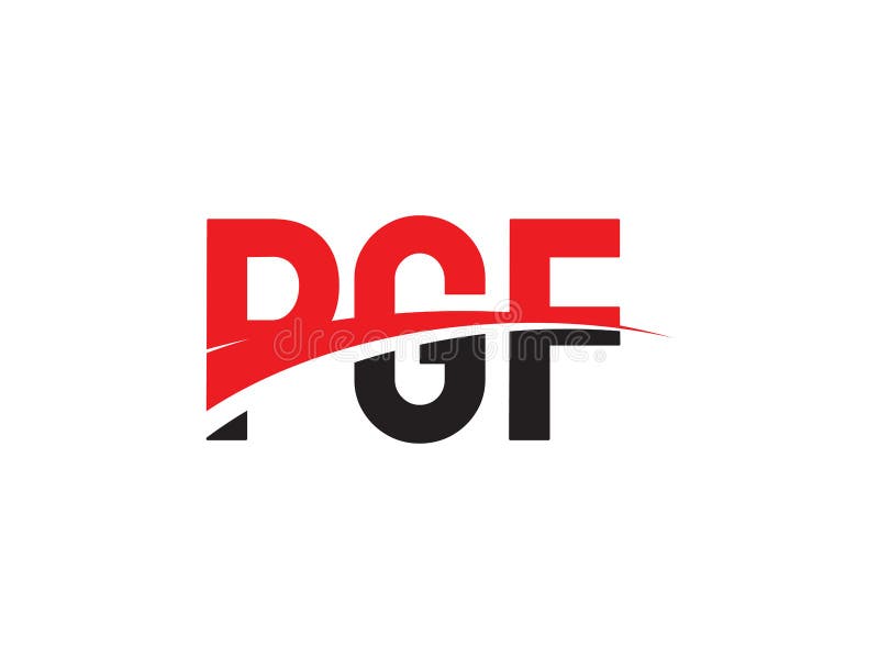 PGF Letter Initial Logo Design Vector Illustration Stock Vector ...