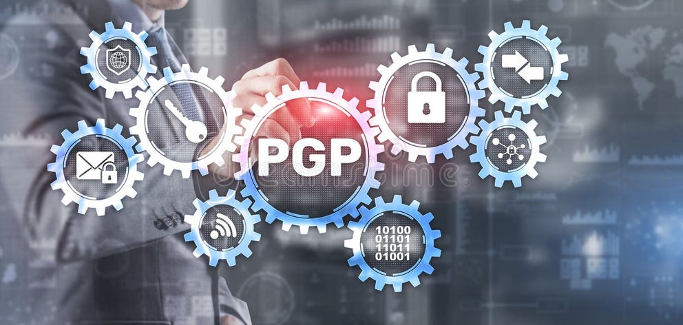 PGP. Pretty Good Privacy stock illustration. Illustration of manage ...