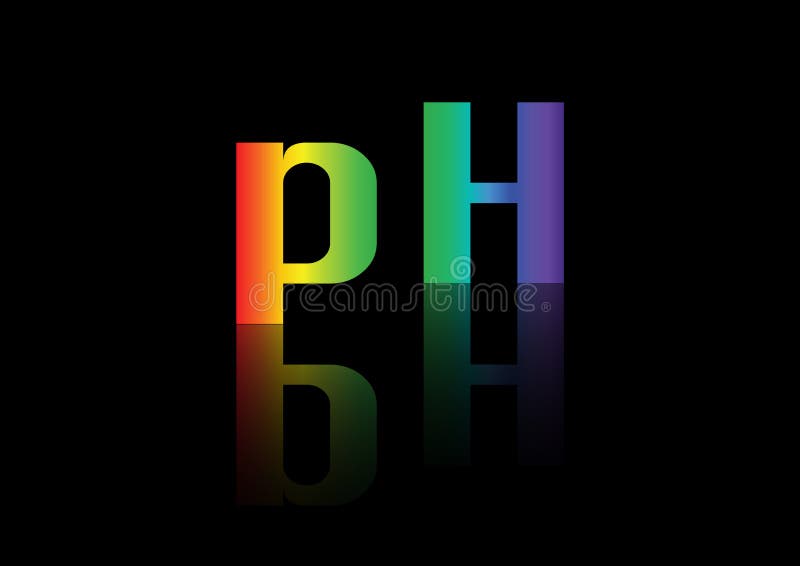 PH Balance Icon , Black Background Stock Vector - Illustration of care ...