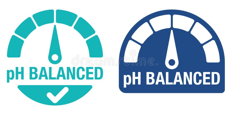 PH Balanced Sticker - Optimal Level of Acids Stock Illustration ...