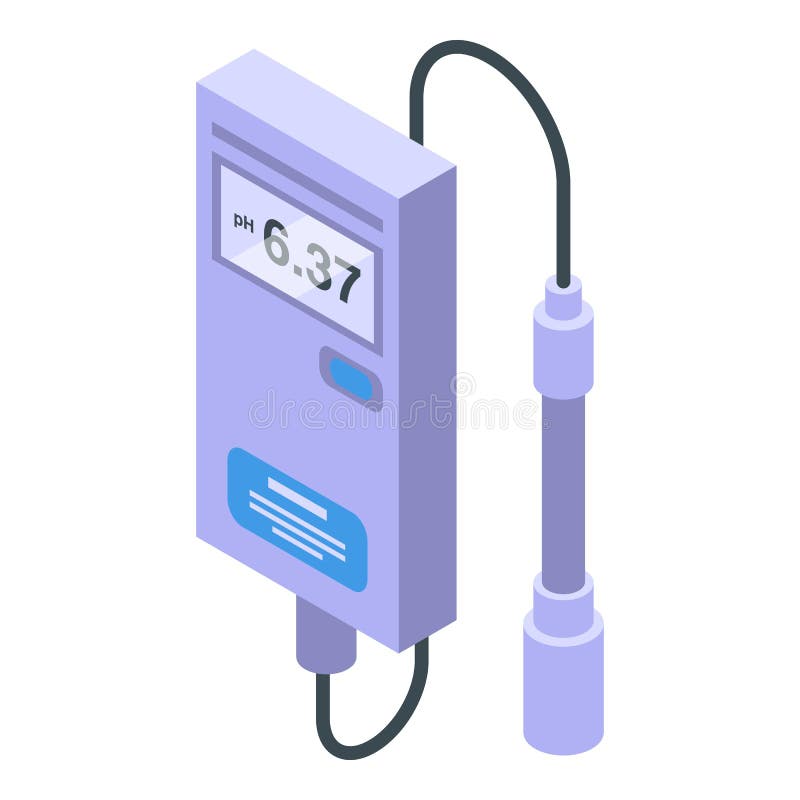 Ph Meter Analysis Icon Isometric Vector. Water Test Stock Vector ...