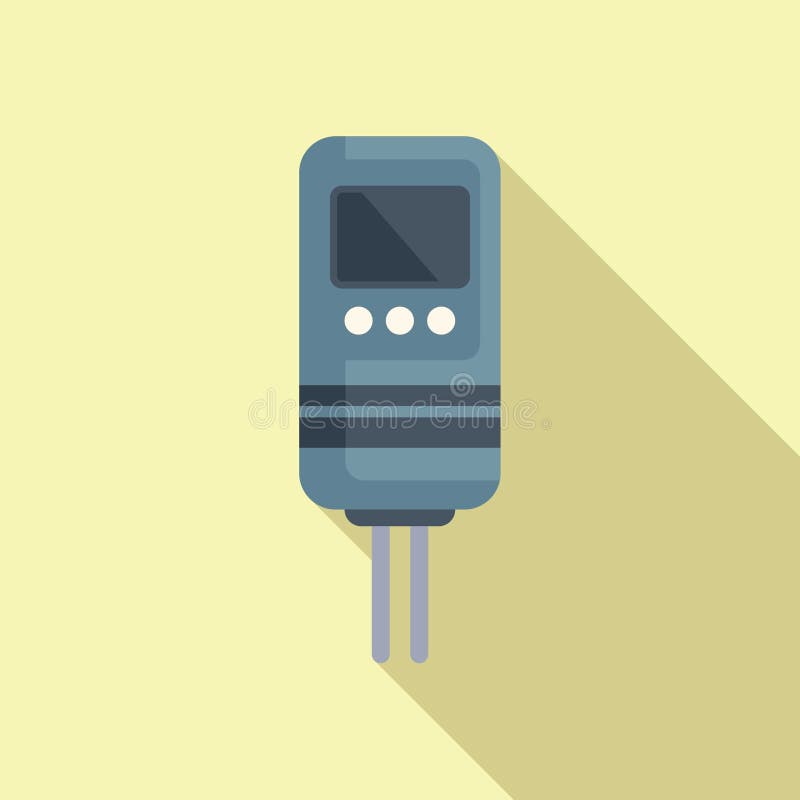 Ph Meter Icon Flat Vector. Acidic Screen Neutral Stock Illustration - Illustration of level ...