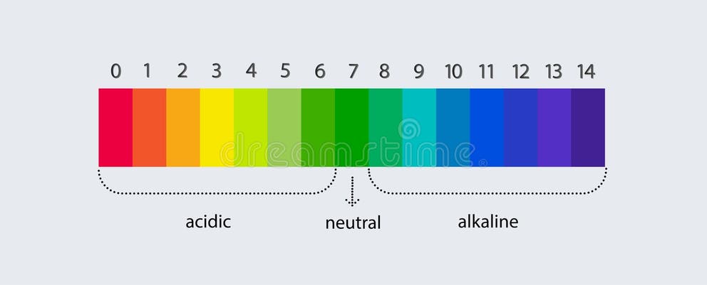 PH Scale Indicator Chart. Acidic Alkaline Measure. PH Analysis Chemical ...
