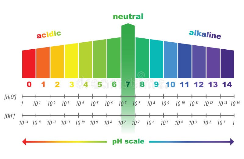 PH scale value , isolated stock vector. Illustration of strip - 95112275