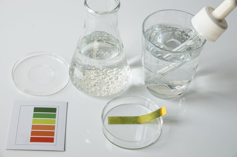 Ph test of water acidity, stock photo. Image of quality - 282634062
