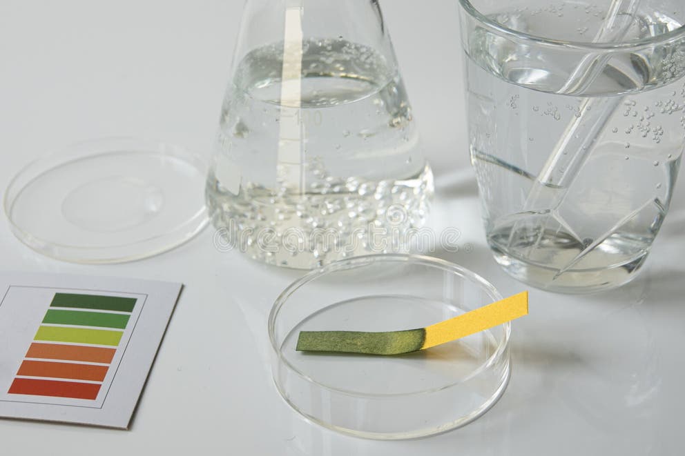 Ph test of water acidity, stock photo. Image of analysis - 378109054