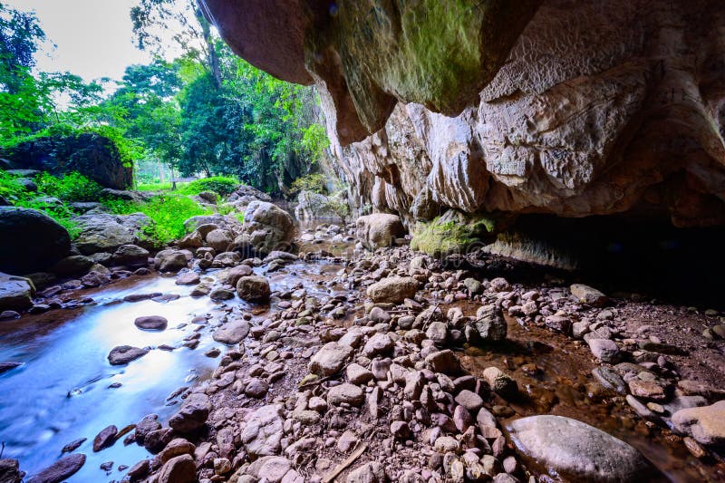 Pha Kong Cave in Chiang Rai Province Stock Image - Image of hole, dark ...