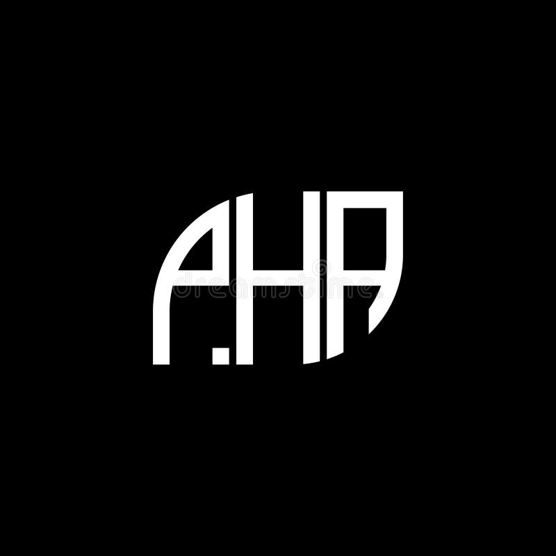 PHA Letter Logo Design on Black Background.PHA Creative Initials Letter ...