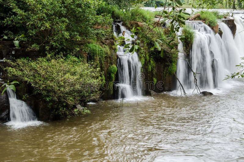 Pha Suam Waterfall ,Pakse,laos. Stock Photo - Image of stream, natural ...