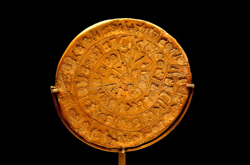 Phaistos Disk editorial image. Image of bronze, yellow - 265560815