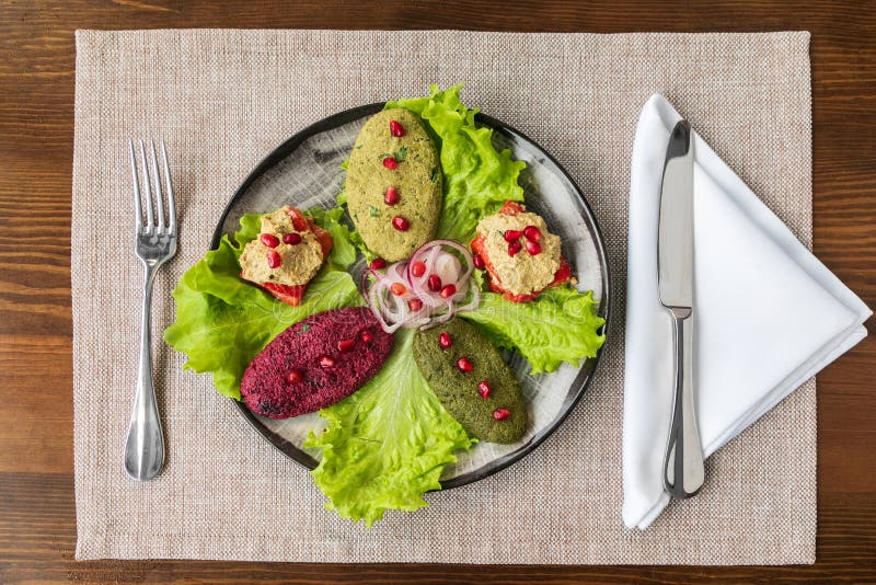 Phali - a Traditional Georgian Snack with Vegetables and Nuts Stock ...